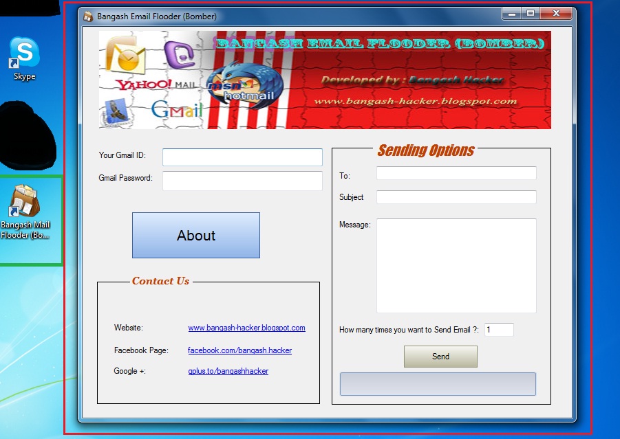 Email Flooder (Bomber) | Bangash Hacker