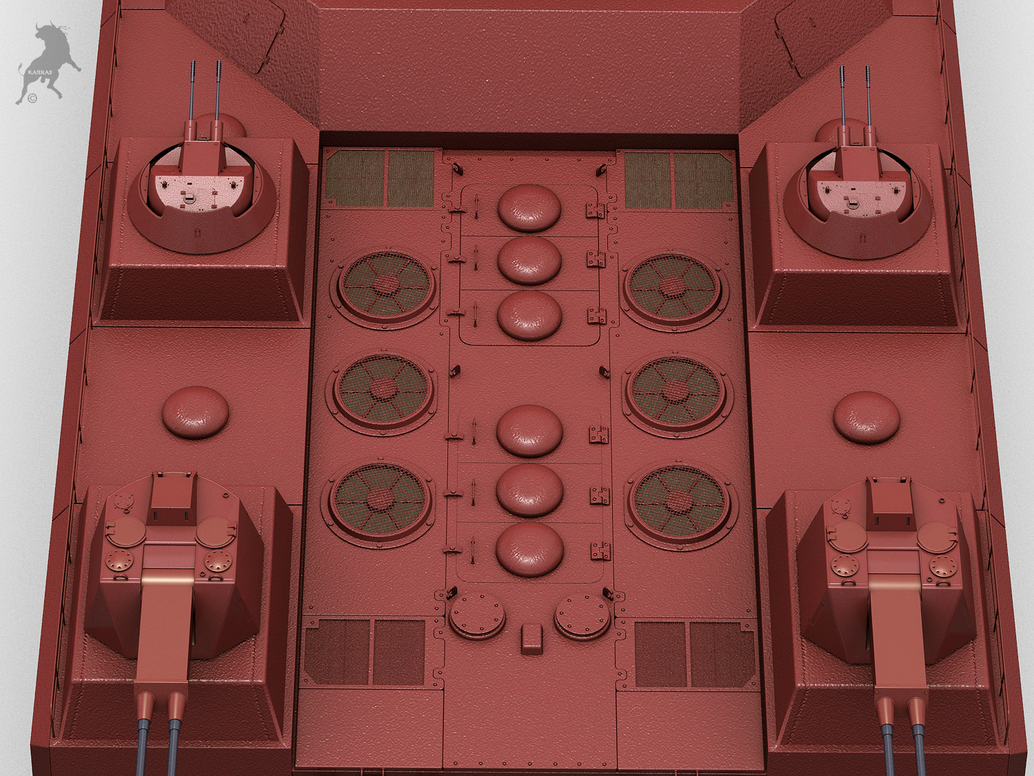 Modelos 3D: Landkreuzer P1000 Ratte