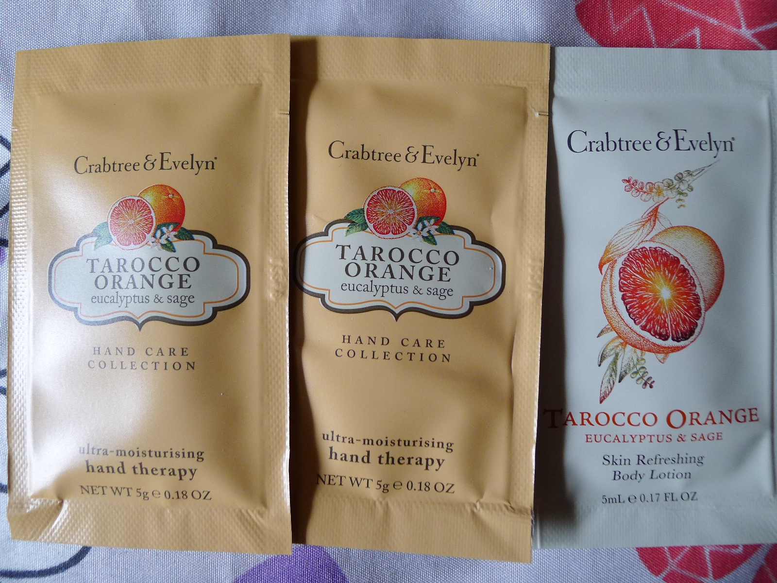 Accessories Avenue: CRABTREE & EVELYN Hand & Body Lotion Sachets