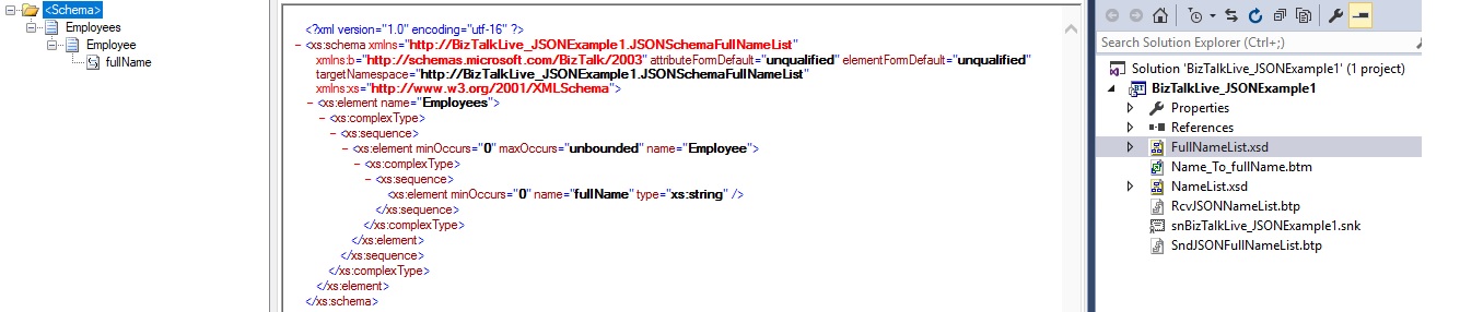 Implementation Of Json Message In Biztalk Application