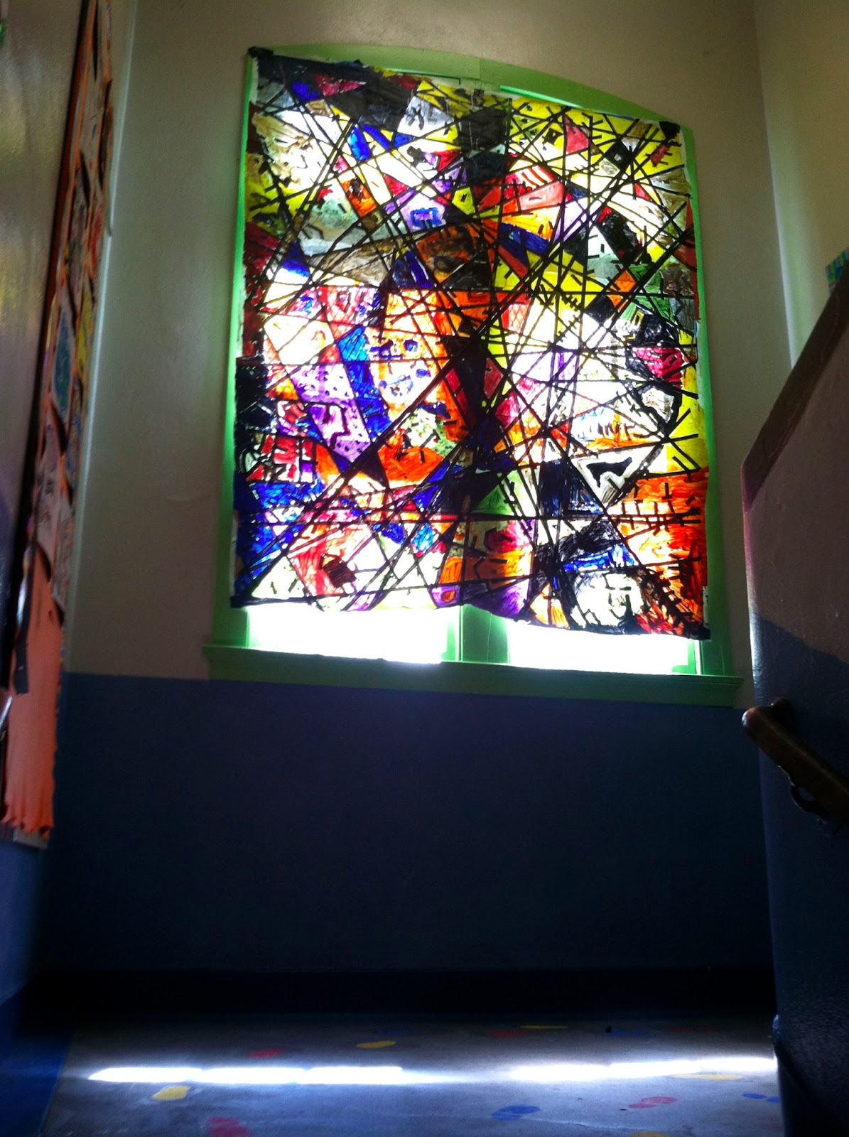 We-Make-Marks: HOLY MOLY!!: The Tape Project 3 (Stained Glass Style)