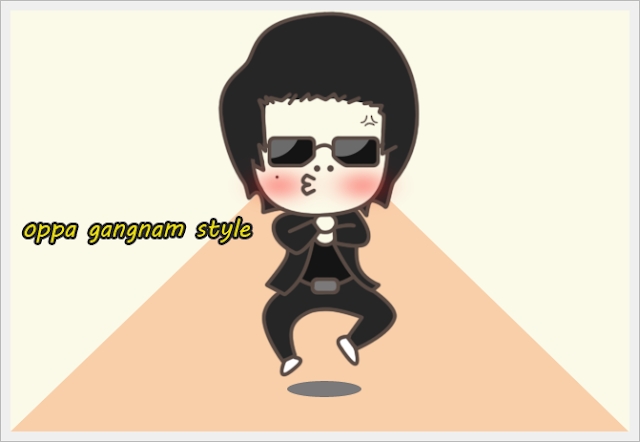 Wadah Madrasah Pengalaman: Doodle Story : OPPA gangnam Style
