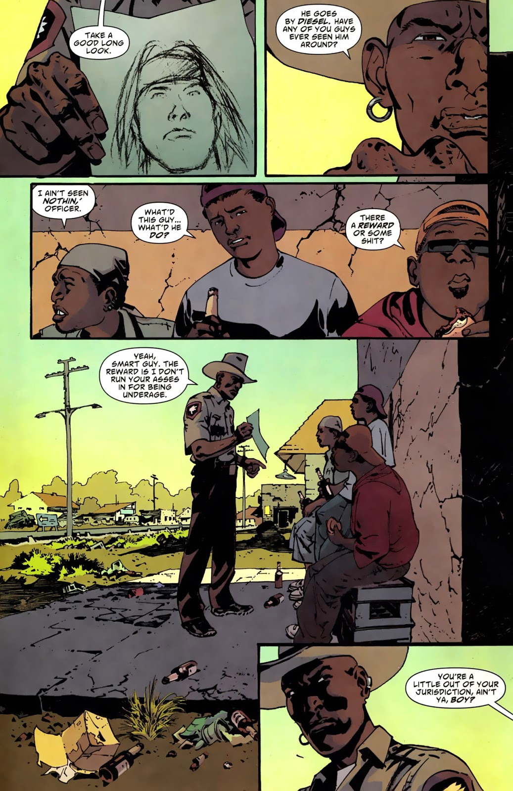 Ler BD: Scalped. Jason Aaron e R. M. Guéra (Vertigo)