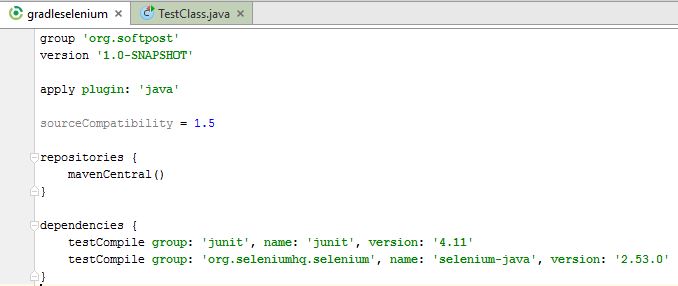 Selenium Webdriver: Setting up Selenium Gradle project in Intellij IDEA Selenium Webdriver: Setting up Selenium Gradle project in Intellij IDEA