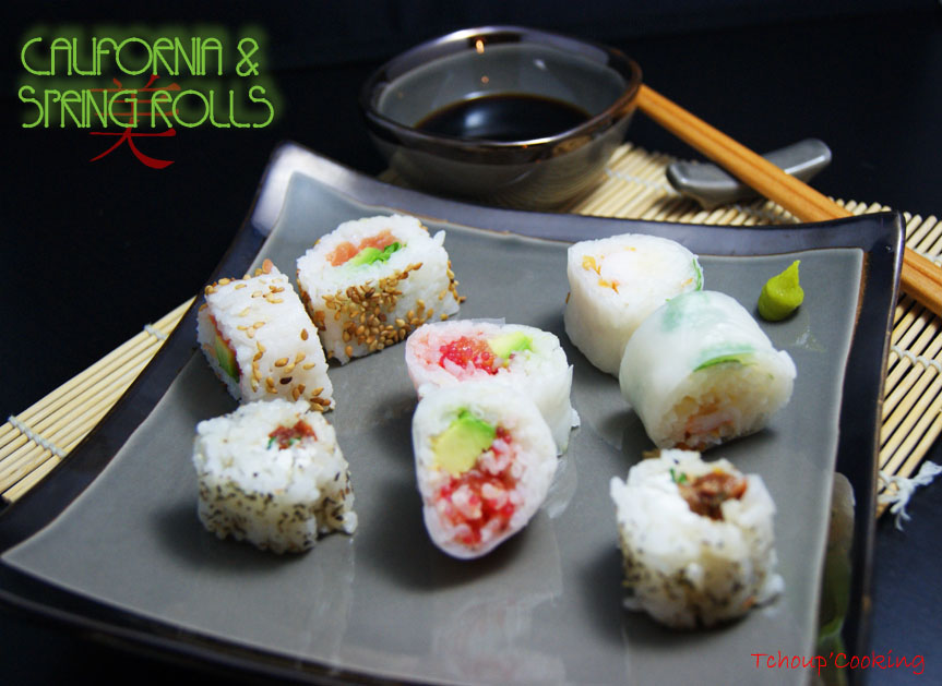 Tchoup' Cooking: Aller simple pour le Japon #California & Spring Rolls#