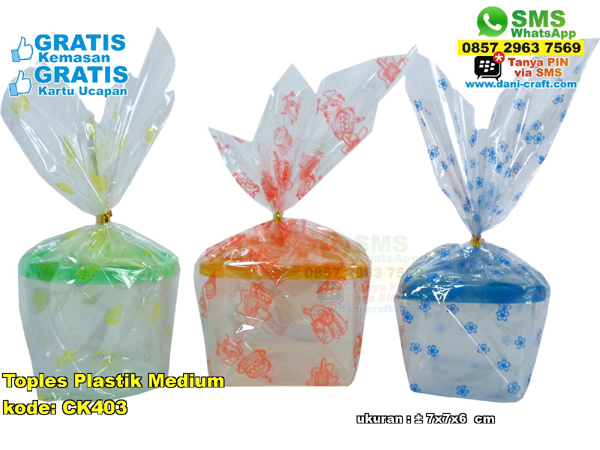 Toples Plastik Medium | Souvenir Pernikahan