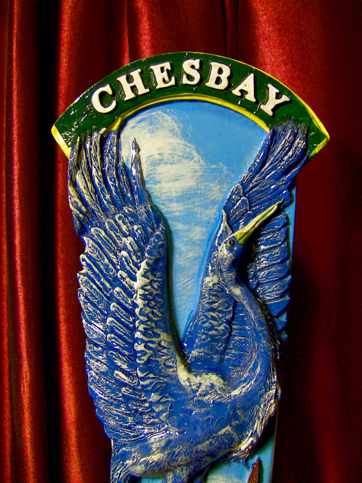 Tap Handle #445: Chesapeake Bay Brewing - Chesbay Pilsner