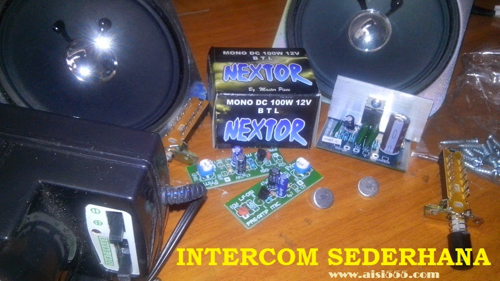 [ PROJECT ] Intercom PTT (push to talk) memanfaatkan kit amplifier ...