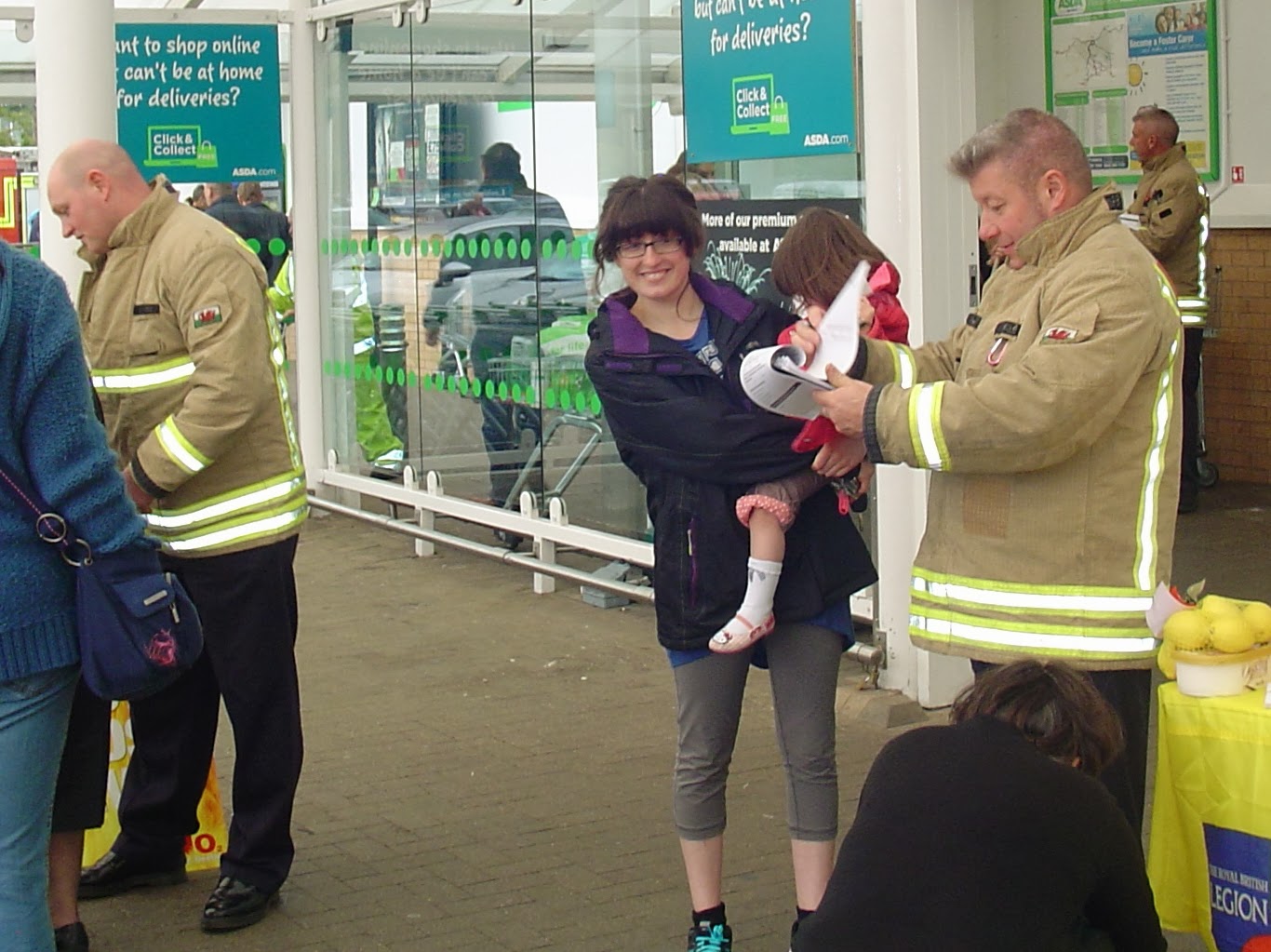 Save Blaina Fire Station: Blaina Fire Crew in Action at Asdas, Brynmawr