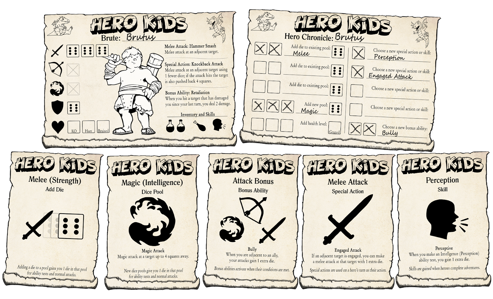 Hero Kids RPG: Character development in Hero Kids