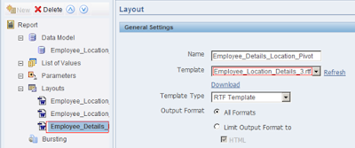 Creating a RTF Template for building Pivot Table in BI Publisher