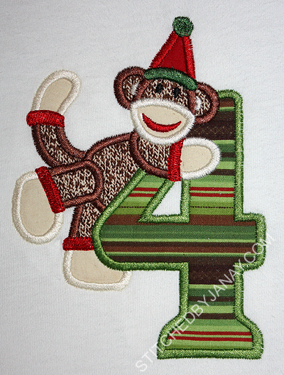 Stitched By Janay: My Monkey is Four!