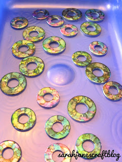 Alcohol Ink Washer Necklaces