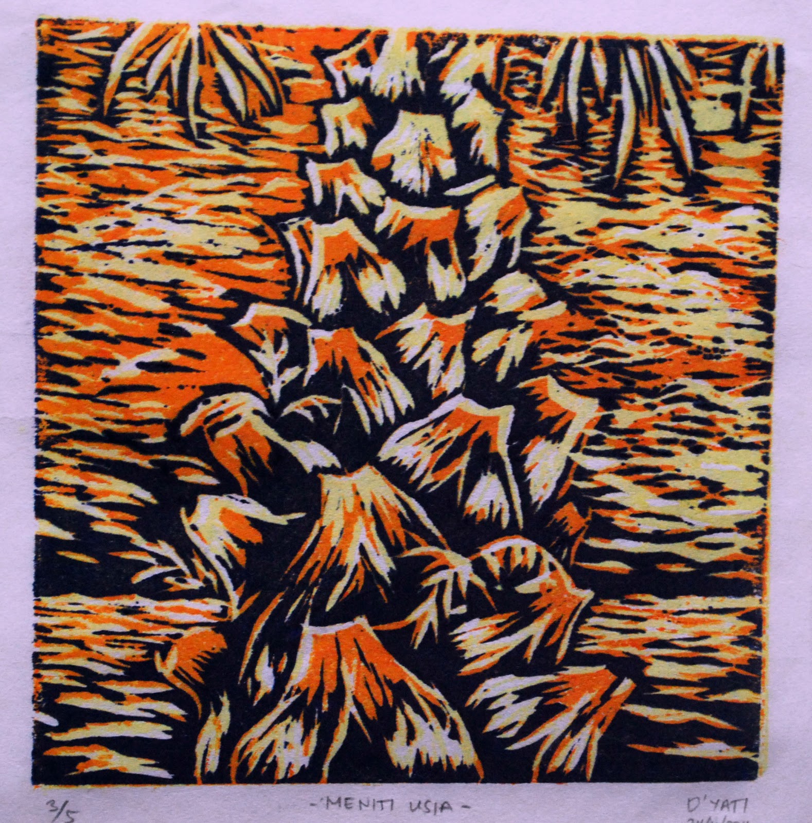 SusurDenai: CETAKAN LINO DARI TAMAN BALI