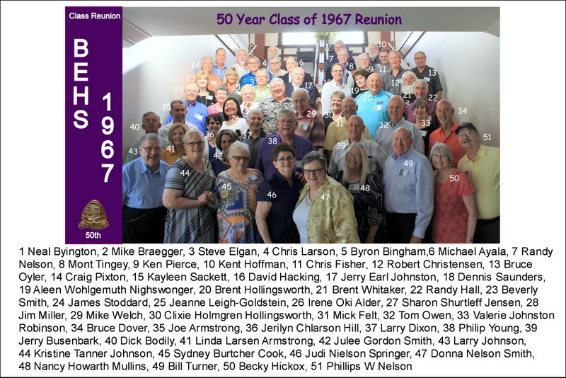 BEHS Class Of 1967: BEHS Class of ’67 Reunion Summary