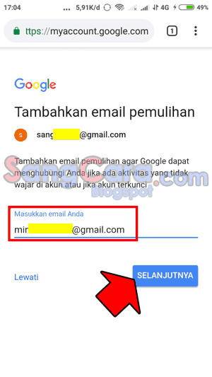 Contoh Alamat Email PEMULIHAN Gmail & Bagaimana Cara Membuatnya! - Sang ...