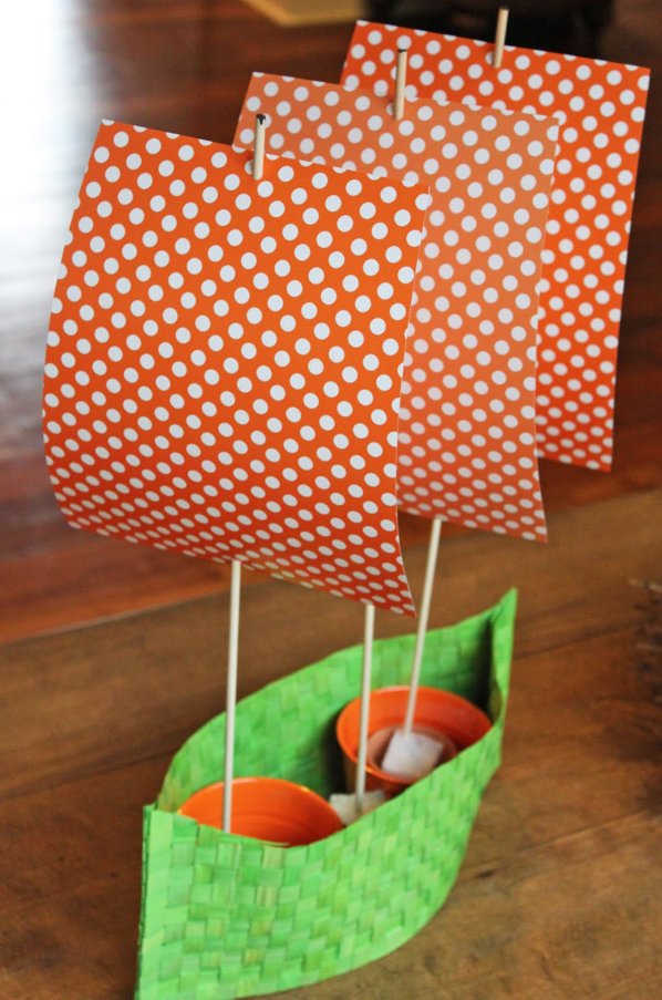 Amanda's Parties To Go: Tutorial: Thanksgiving Ship Centerpiece