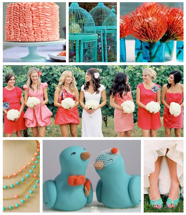 Details: Color Wonderful: Coral and Turquoise