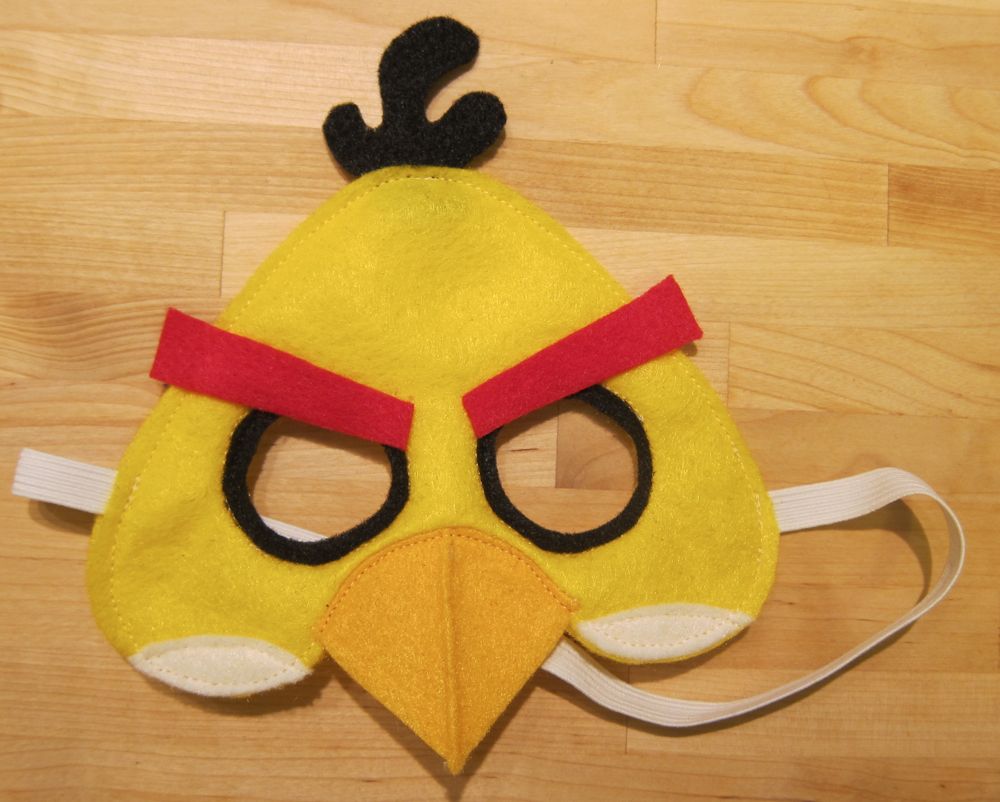 jill of all trades, master of none.: Tutorial: Yellow Angry Bird Mask