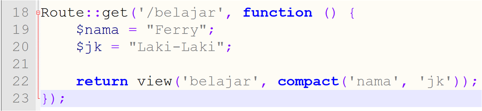Analisis cara-cara mengirim data ke view Analisis cara-cara mengirim data ke view