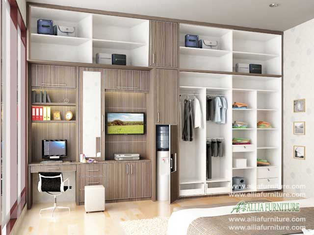 Lemari pakaian minimalis multifungsi maxis - Allia Furniture
