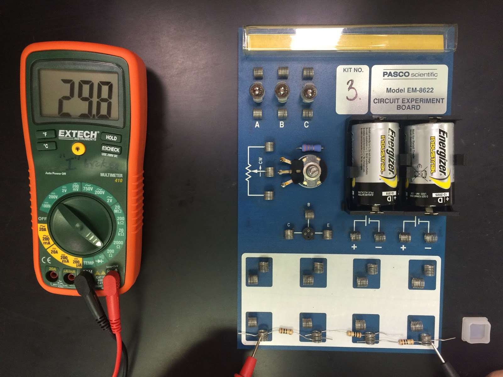 Physics Lab - a Good Place to Do Physics: Resistors in series