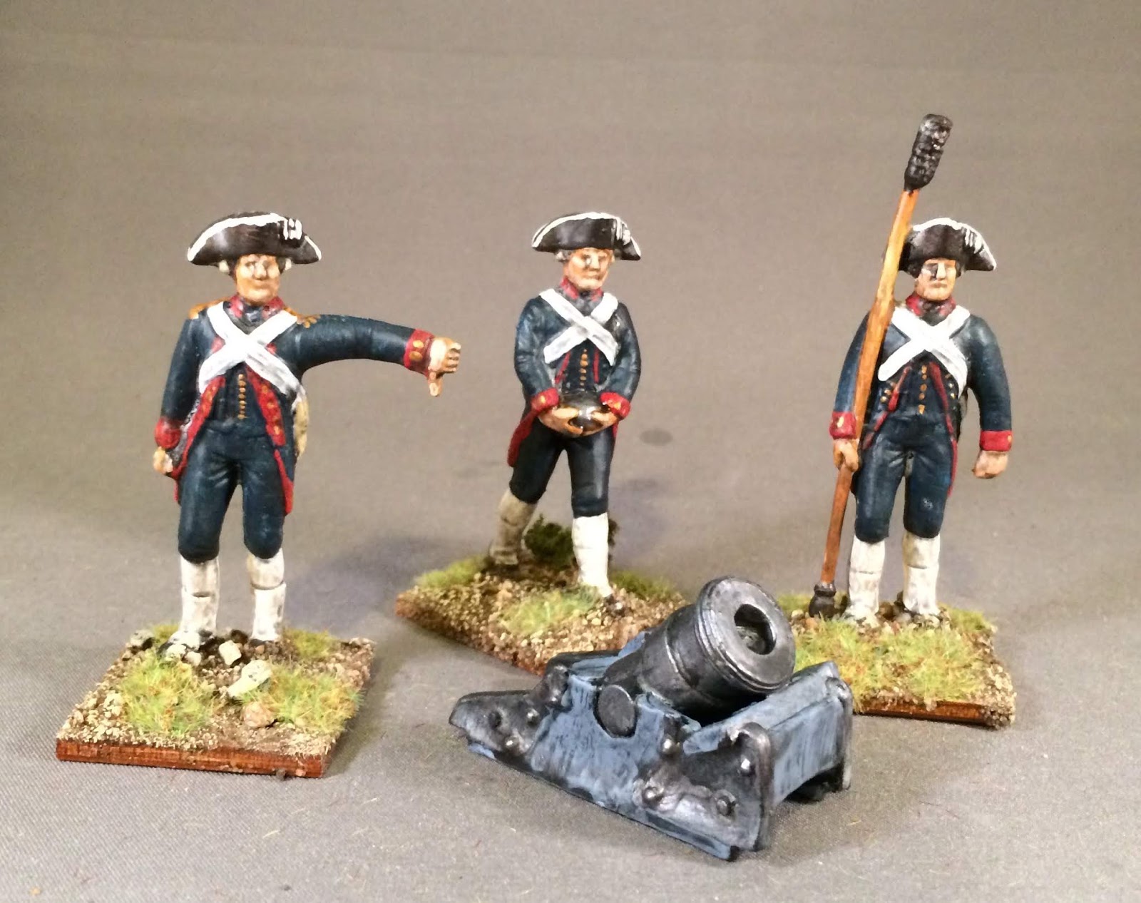 Bob's Miniature Wargaming Blog: 54mm AWI French Artillery