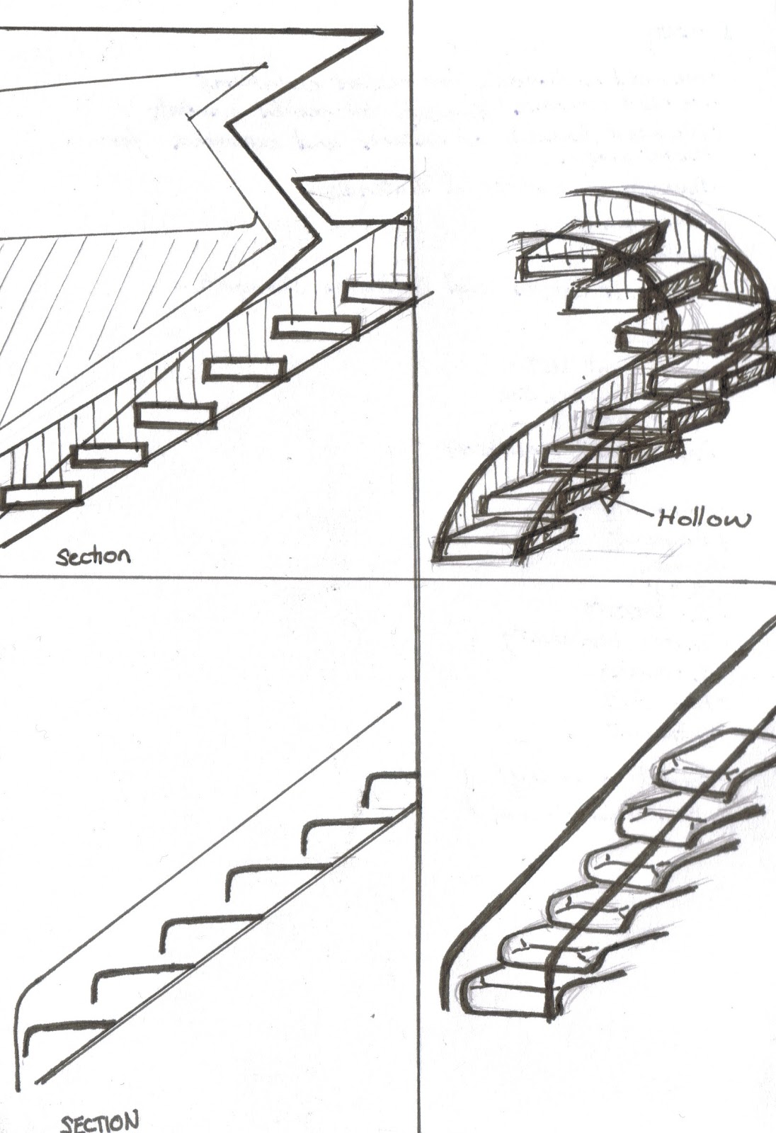 Jen Su Architecture: Stair sections