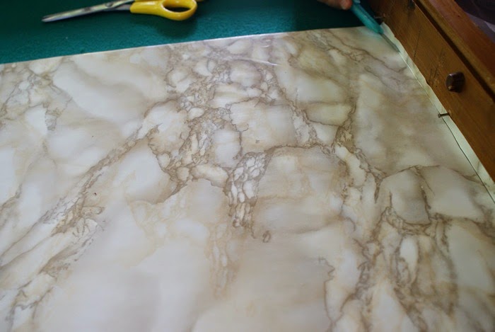 DIY MARBLE ANTIQUE WOODEN DISPLAY CABINET - Francine's Place Blog