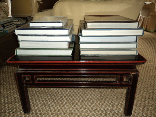 Bumble at Home: books as tables