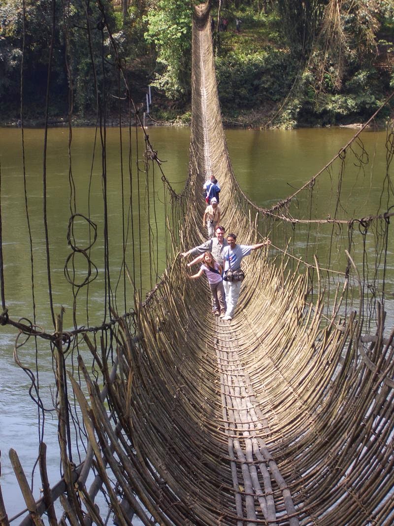 Hanging Bamboo Bridges on the Siang River | Along, Arunchal Pradesh