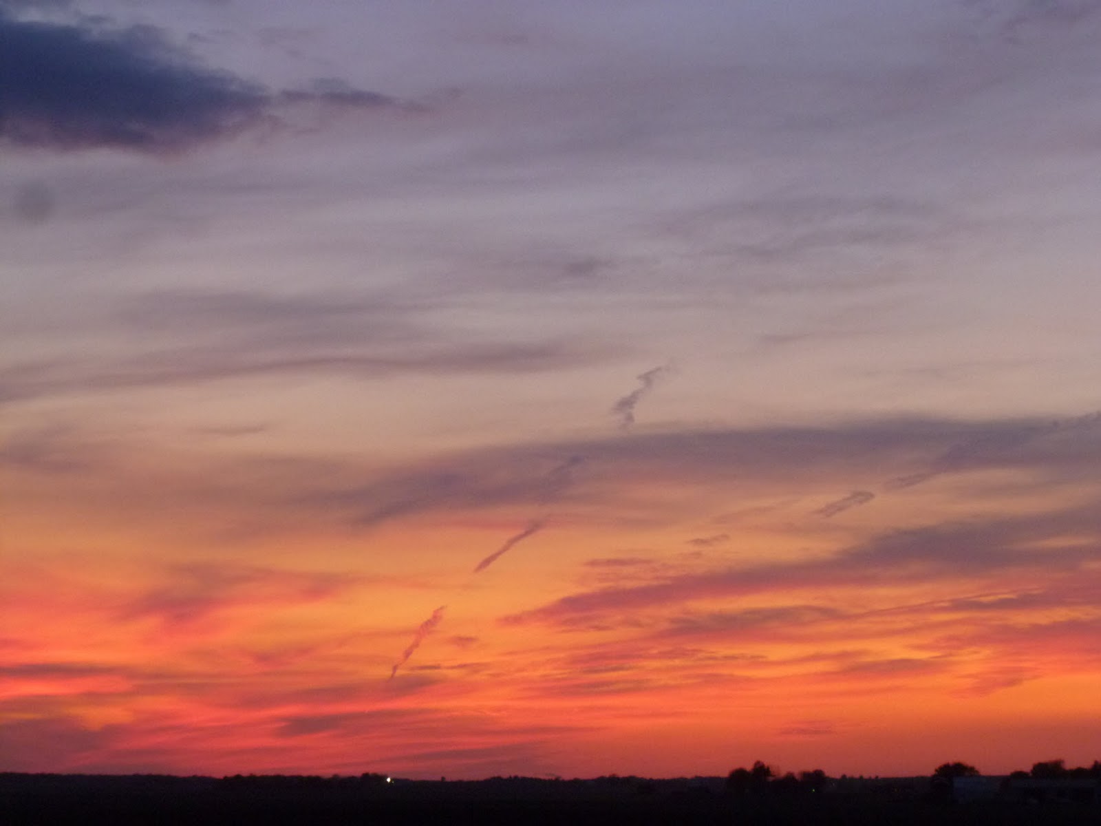 Three Things Very Dull Indeed: A small collection of beautiful fall sunsets