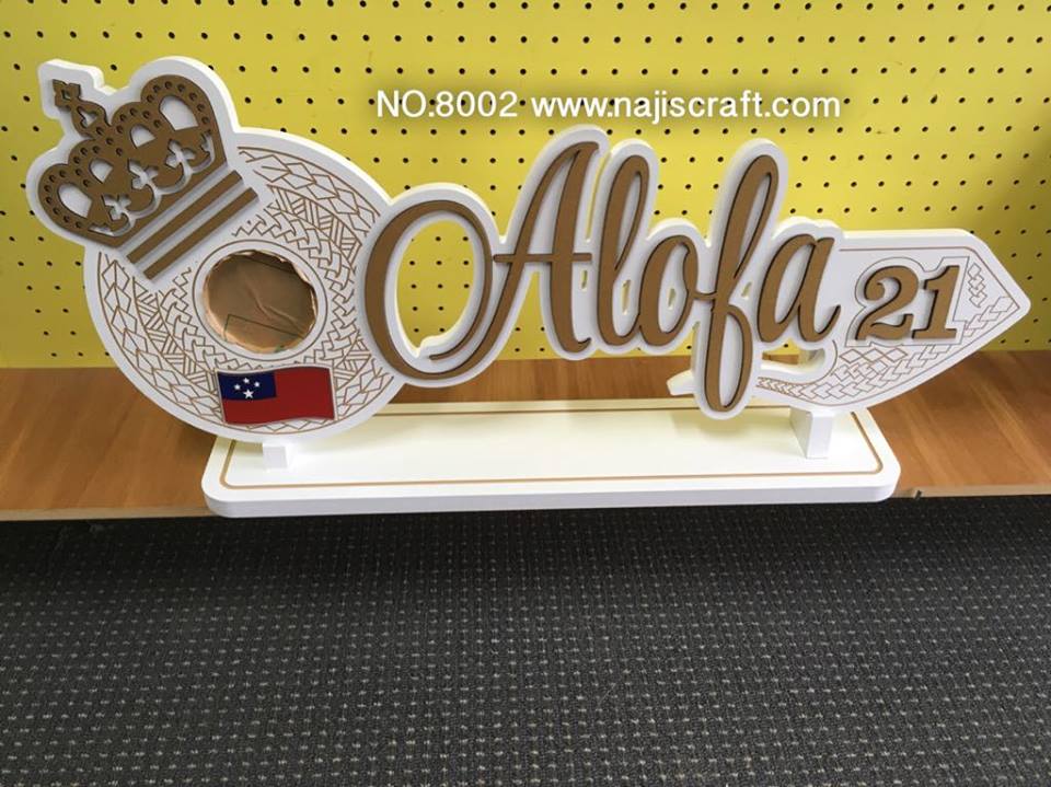 21ST CROWN WHITE 75CM KEY NO.8002