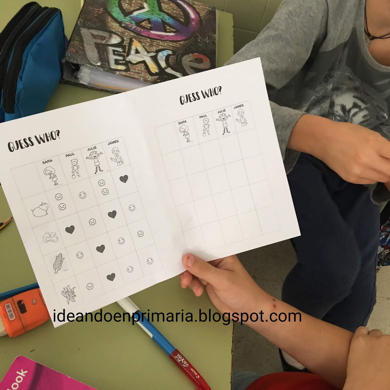 IDEAS EN EL AULA DE PRIMARIA: GUESS WHO GAME