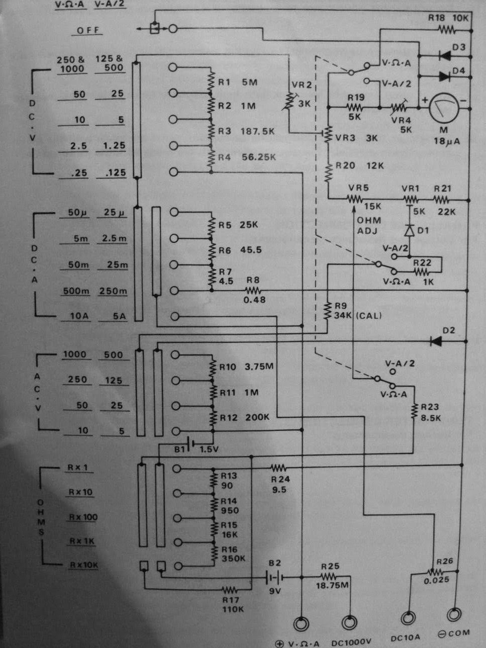 HT Spark: Micronta (Tandy) Multimeter Model 22-204B