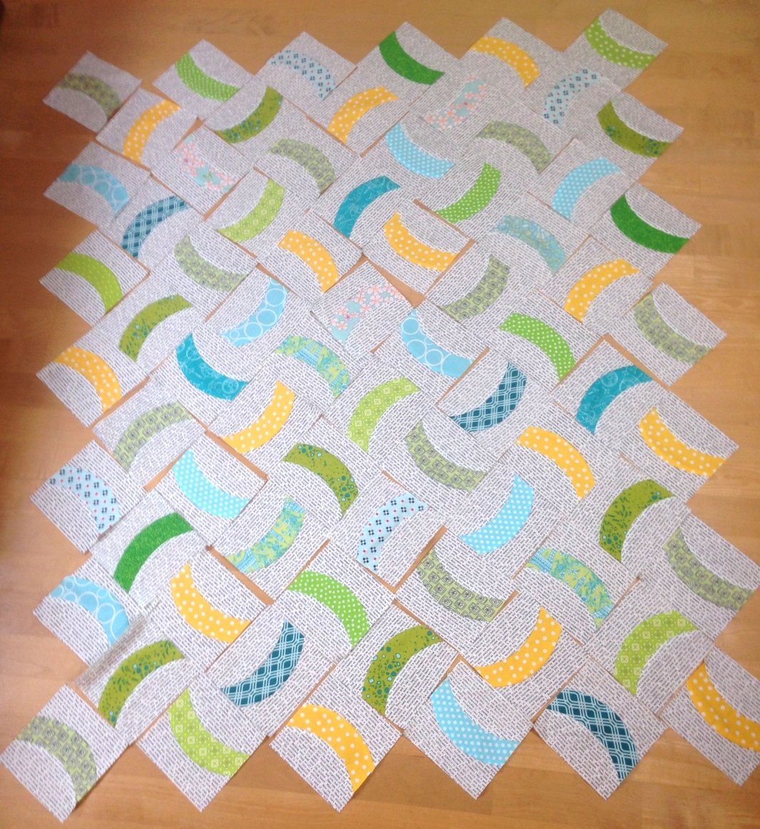 einfach bunt...: Einfacher Block mit dem Mini Quick Curve Ruler- Anleitung