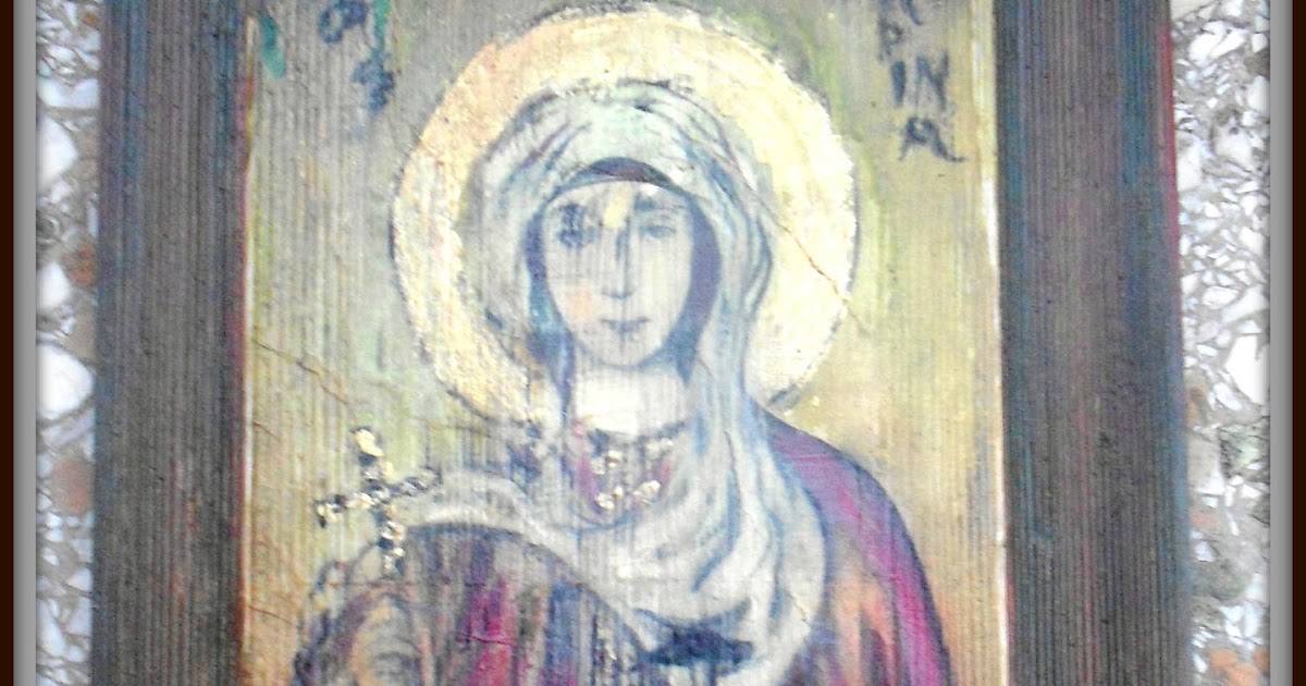 lila365idees: Η ΕΙΚΟΝΑ ΤΗΣ ΑΓΙΑΣ ΜΑΡΙΝΑΣ (ICON OF SAINT MARINA)