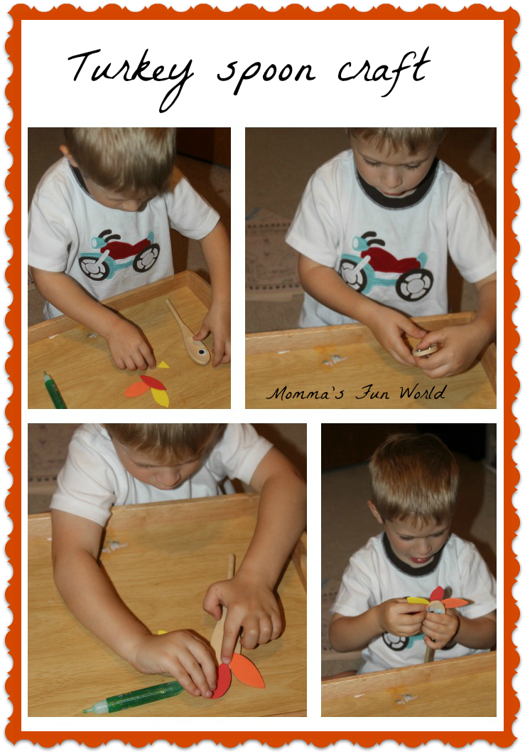 Momma's Fun World: Turkey spoon craft