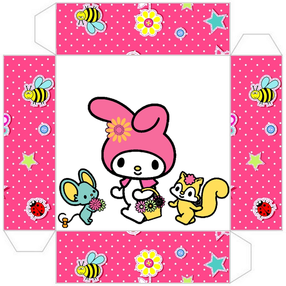 My Melody Birthday Party: Free Printable Boxes. - Oh My Fiesta! in english