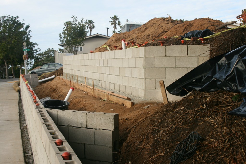The 2 Minute Gardener: Photo - CMU Wall with Brick Facade Under ...