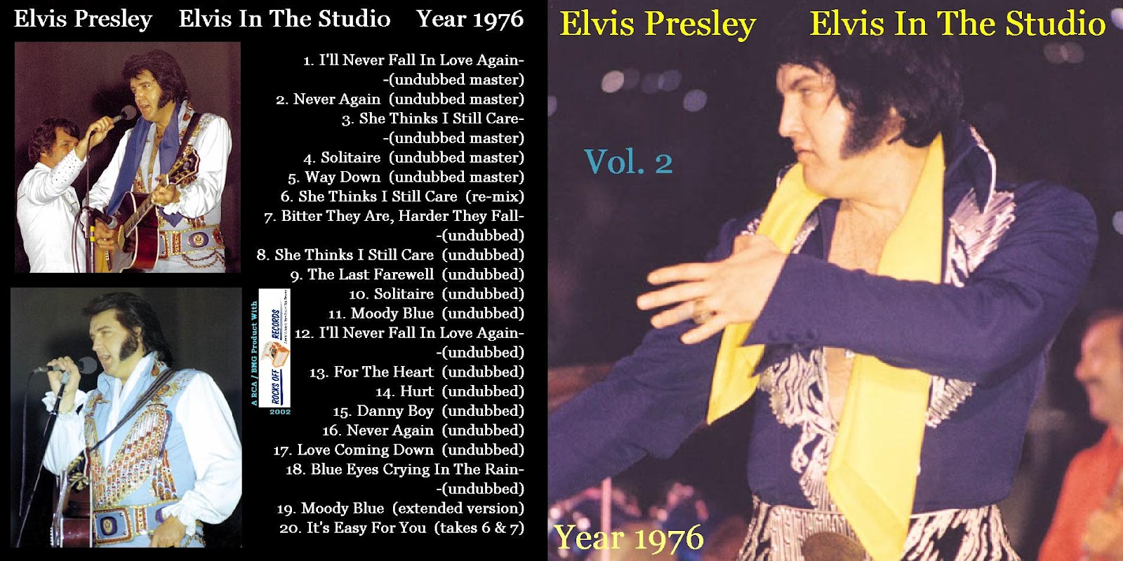 ELVIS JAR: - ELVIS IN THE STUDIO 1976 VOL. 2