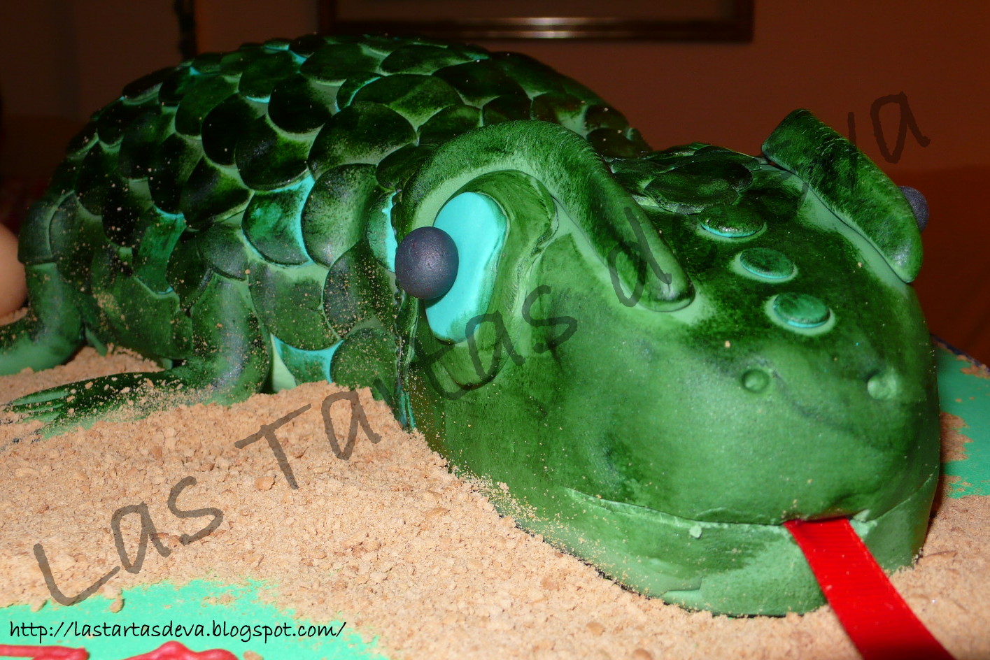 Las Tartas de Eva: Tarta Lagarto / Lizard Cake
