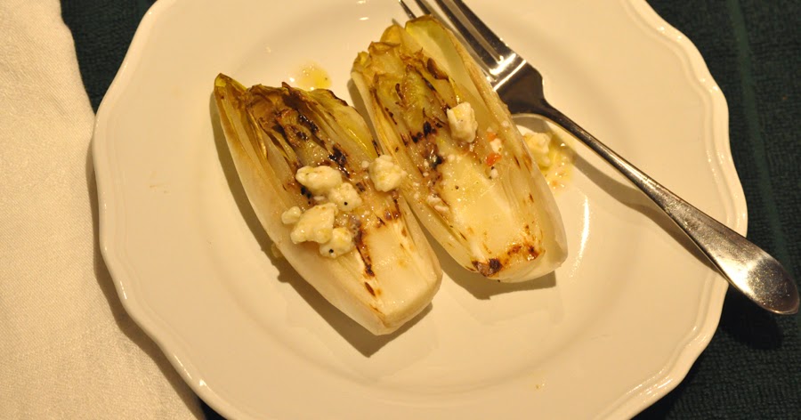 Stealth Cooking: Grilled Endive with Gorgonzola Dressing