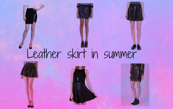 Leather skirt for summer | Nakedlydressed