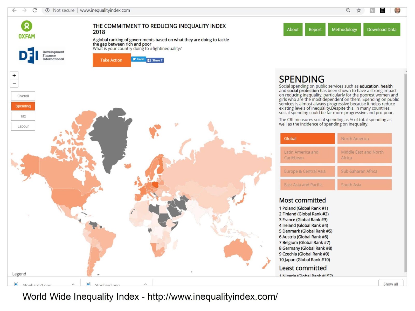 Mapping For Justice: World Wide Inequality Index - Interactive Map