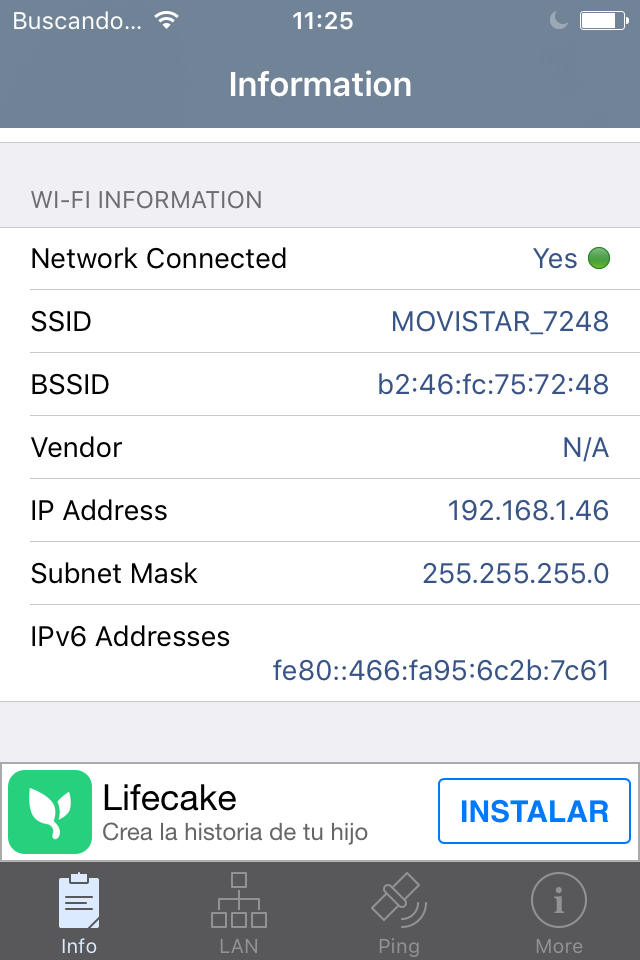 Seguridad Apple: Analisis de red con Network Analyzer Lite