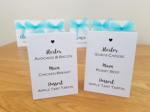 A Playful Stitch: DIY Wedding Place Names and Menus