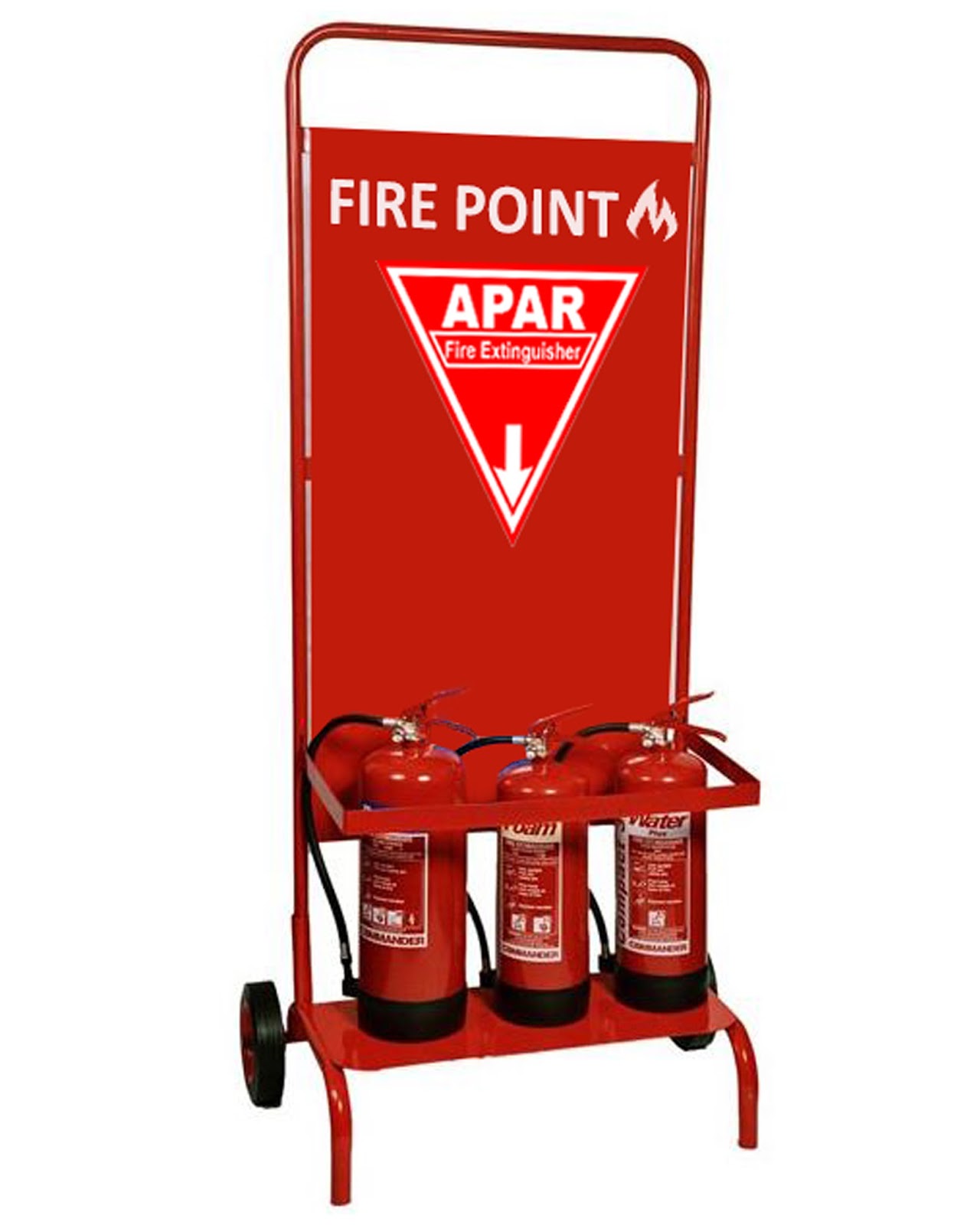 Dudukan tabung APAR dengan Roda - Tempat APAR dapat di pesan khusus ...