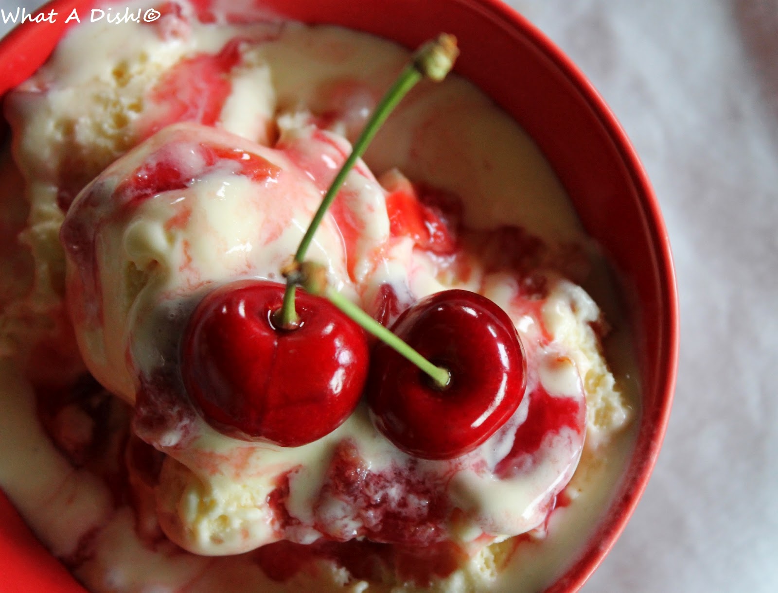 What A Dish!: White Chocolate Cherry Ice Cream
