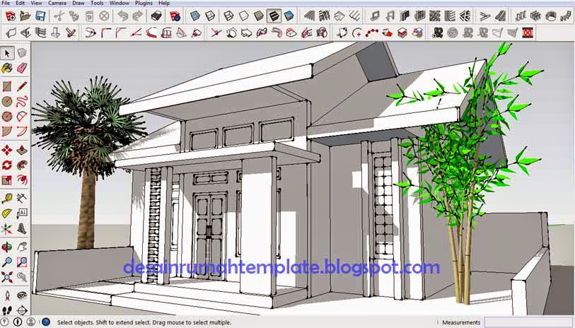 Template Desain Rumah Tipe 54 | Desain Rumah Template